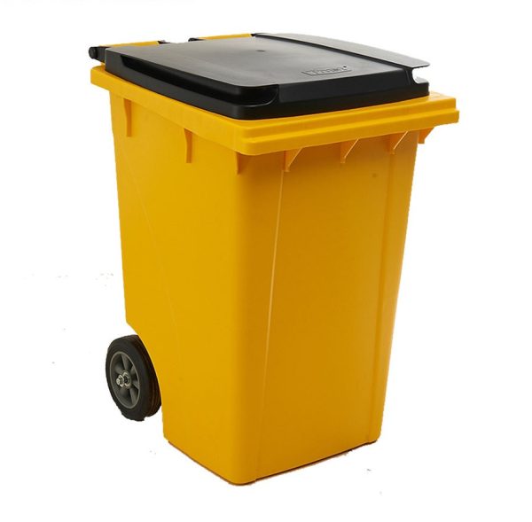 Thùng rác nhựa THOR 190L có bánh xe chịu sức nặng, di chuyển dễ dàng ...